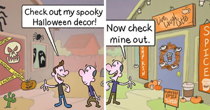 Artist Creates Fun Comics With Unpredictable Endings That Poke Fun At ...