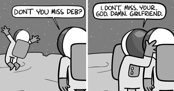 30 Lighthearted Comics By This Artist That Turn Slightly Dark At The ...