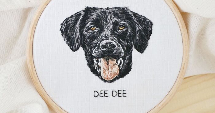 I Embroider Pet Portraits, And Here Are My Best 19 Works | Bored Panda