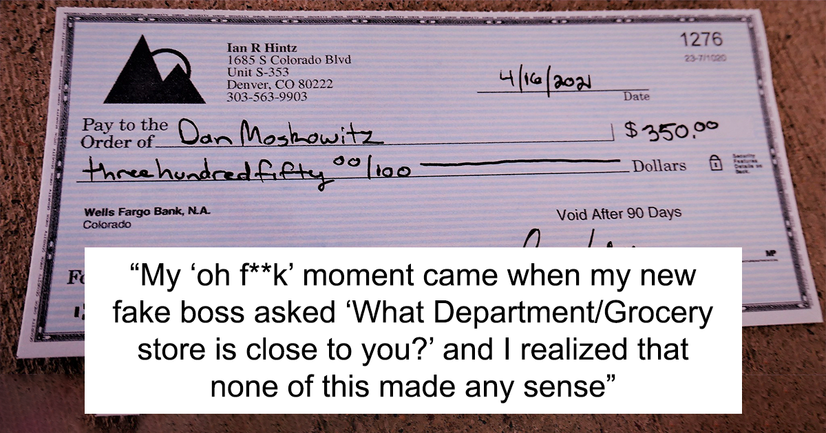 Person Fails To See Red Flags That They Are Being Scammed For $2.2k ...