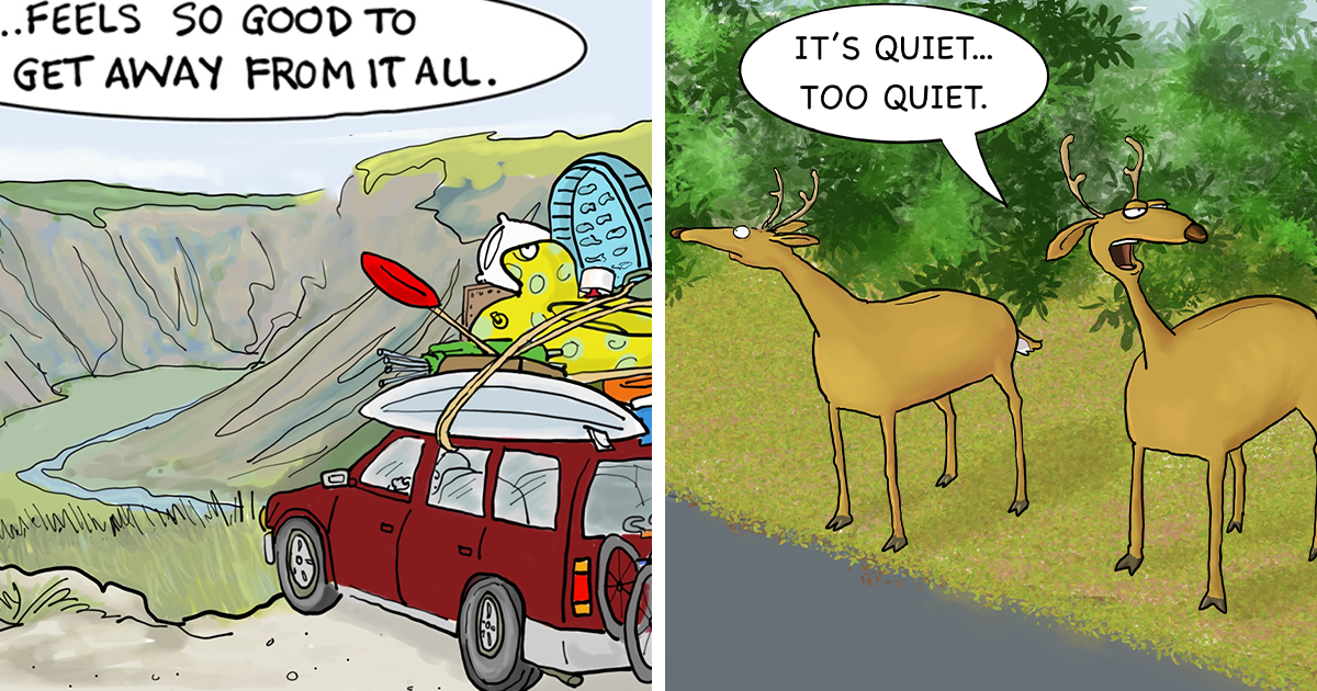 My 16 Comics To Prove The Great Outdoors Is Not For Everyone | Bored Panda