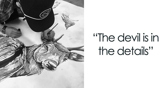 My Detailed Deer Illustration Took Me Two Weeks To Finish, And Here’s ...