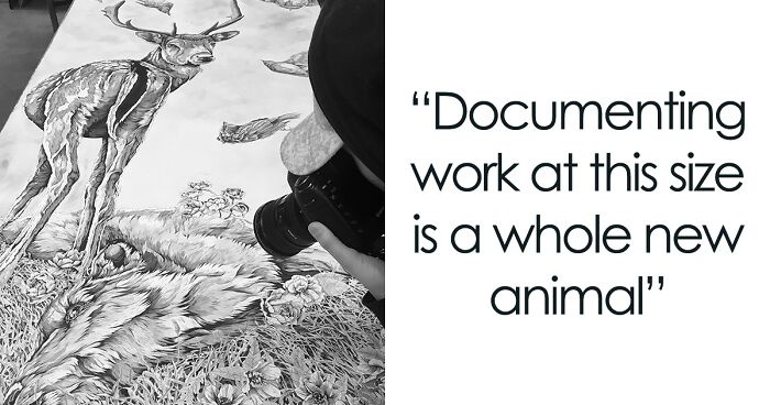 My Detailed Deer Illustration Took Me Two Weeks To Finish, And Here’s ...