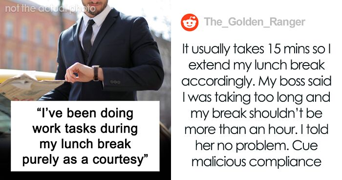 Boss Demands Employee Complies With Lunch Break Rule, Ends Up Making ...