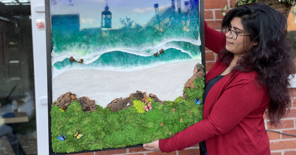 I Made These Beach-And-Lake-Inspired Wall Art Pieces With Preserved ...