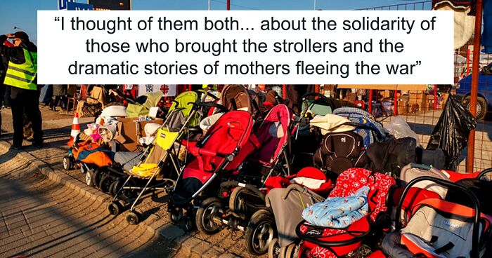 Polish Parents Leave Baby Strollers For Arriving Ukrainian Refugees As ...