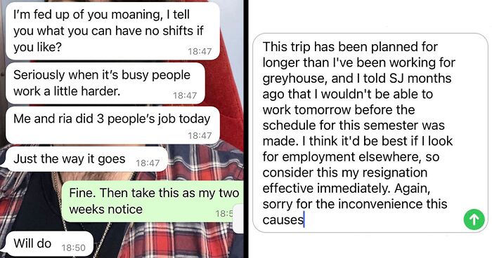 14 Screenshots Of People’s ‘I Quit’ Texts Because ‘Screw That, I ...