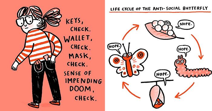 Artist Makes Sense Of Her Depression And Anxiety By Creating Witty ...
