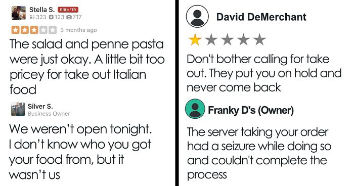 30 Delusional People Leaving Horrible Reviews For Restaurants, As ...