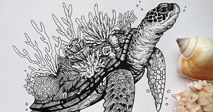 30 Intricate Drawings Of Animals Created By Me | Bored Panda