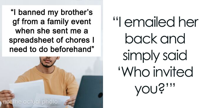 “She Sent Me A Spreadsheet Of Chores”: Guy Bans Brother’s Annoying ...