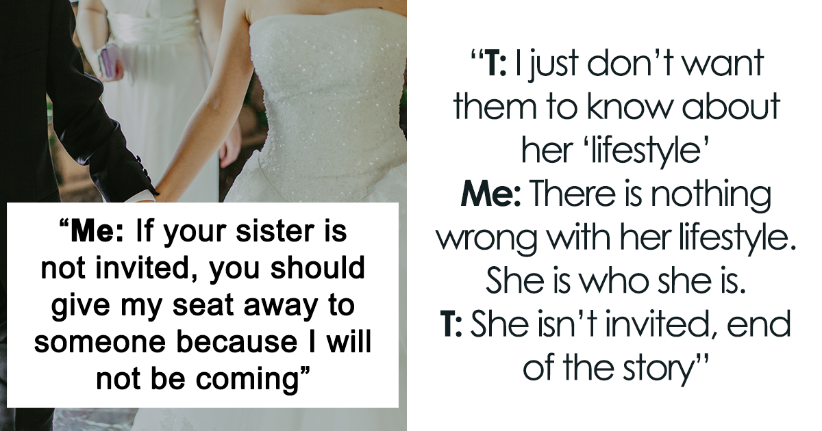 Bride Doesn’t Invite Sister To The Wedding Because Of Her Sexuality ...