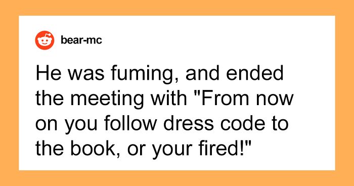 “Say No More, Boss”: Boss Tells This Guy To Follow The Dress Code To ...