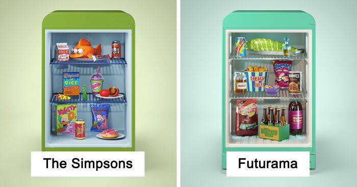 Designers Imagined What These Fridges From “The Simpsons”, “Game Of ...