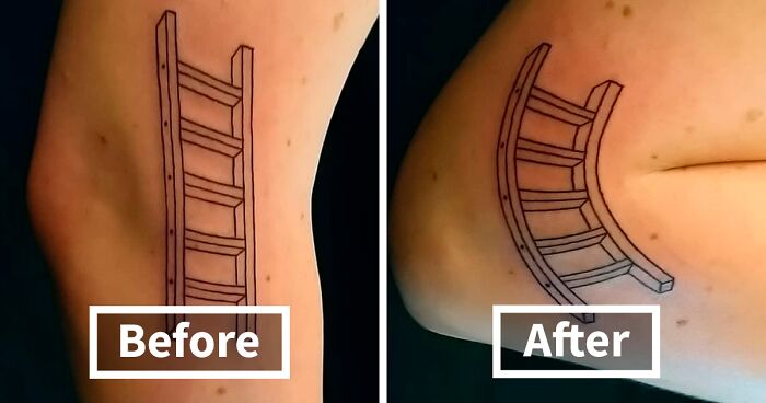 40 Genius Tattoos That Reveal All Their Glory Only After Their Canvases ...