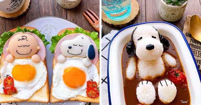 40 Times This Woman Turned Meals Into Scenes From “Peanuts” (40 Pics)