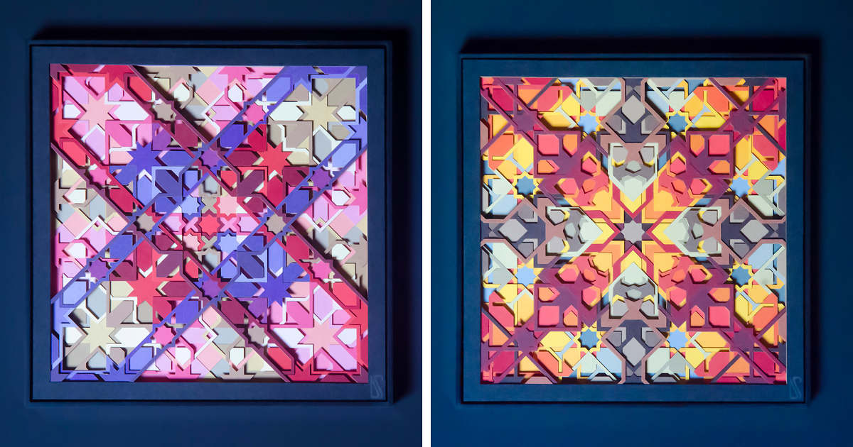 I Filled Paper Cut Matrix With Colors And Look What I Found (18 Pics ...