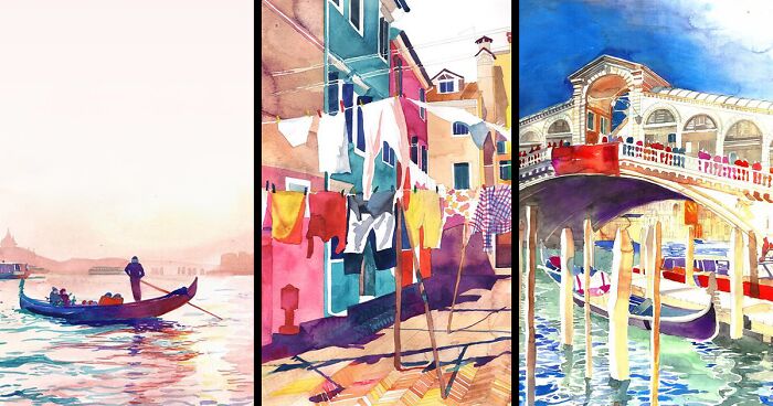 My 21 Watercolor Paintings Of Venice That Show The Beauty Of This City ...