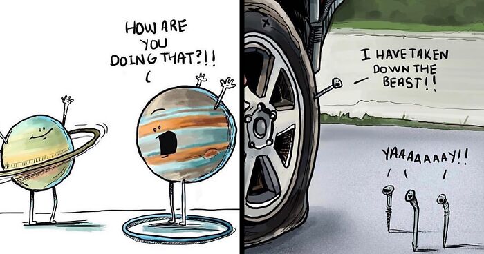 Artist Creates Comics To Show Things Based On The Perspective Of Non ...