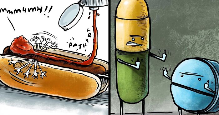 Artist Creates Comics To Show Things Based On The Perspective Of Non ...