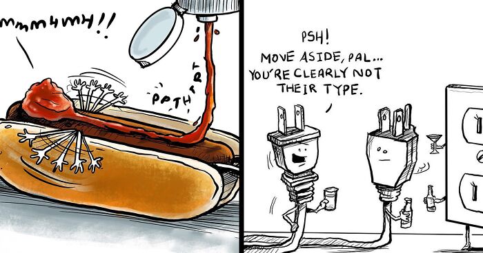 Artist Creates Comics To Show Things Based On The Perspective Of Non ...