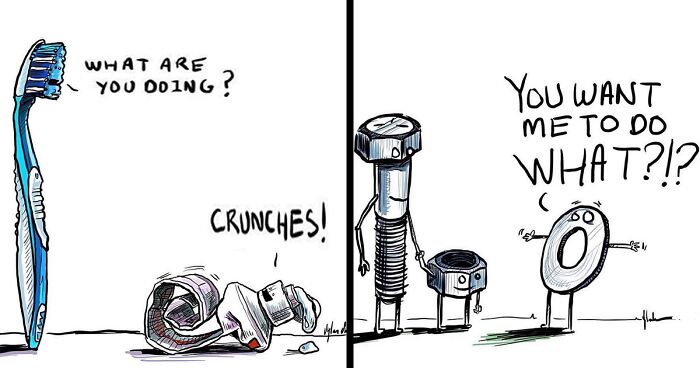 Artist Creates Comics To Show Things Based On The Perspective Of Non ...