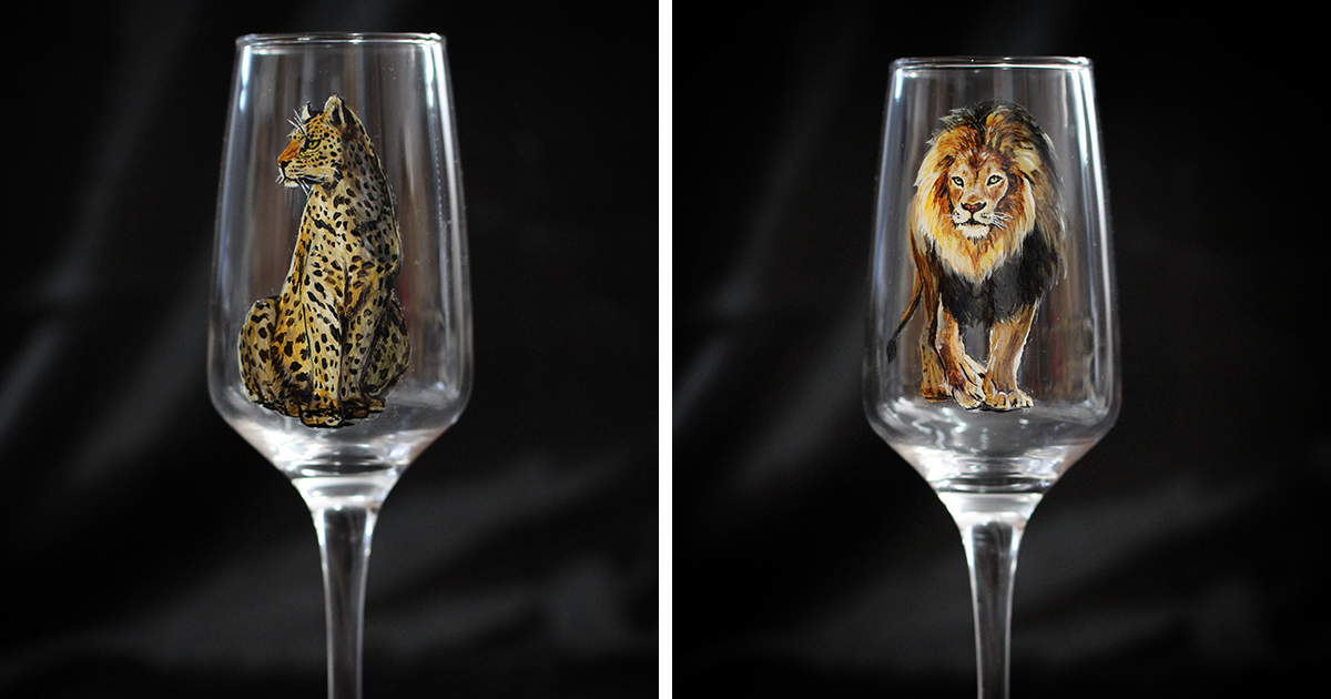 I Create Realistic Paintings On Glasses, And Yes, You Can Use Them (19 ...