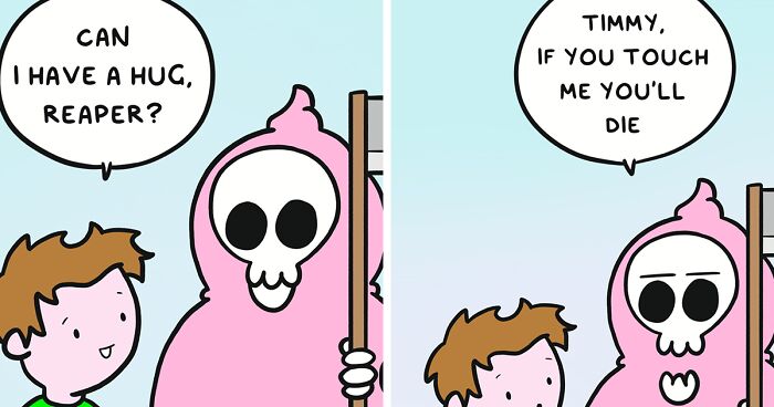 My 28 New Comics About The Brighter Side Of The Grim Reaper | Bored Panda