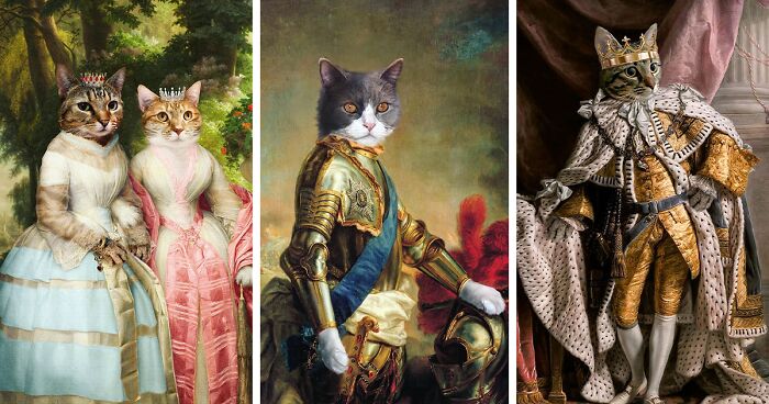Artist Turns Pictures Of Cats Into Classical Paintings (56 Pics ...