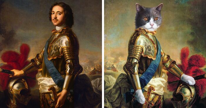 Artist Turns Pictures Of Cats Into Classical Paintings (56 Pics ...