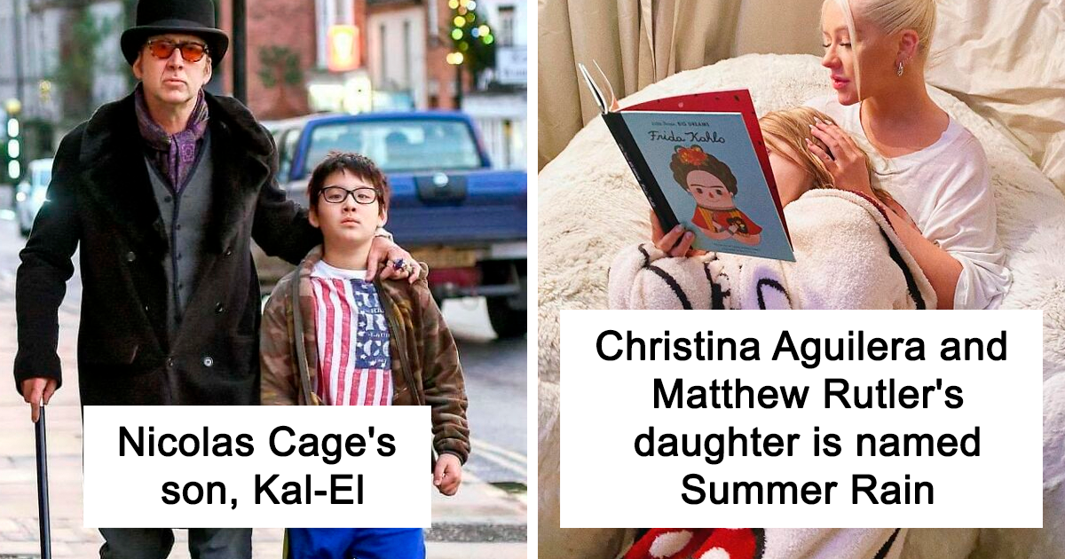 30 Times Famous Parents Chose Weird But Kind Of Wonderful Names For ...