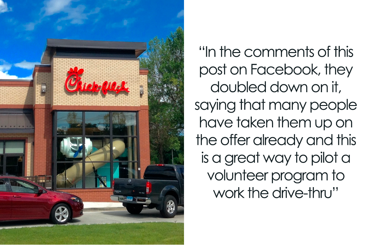 “We Are Looking For Volunteers For Our New Drive Thru”: Chick-Fil-A ...