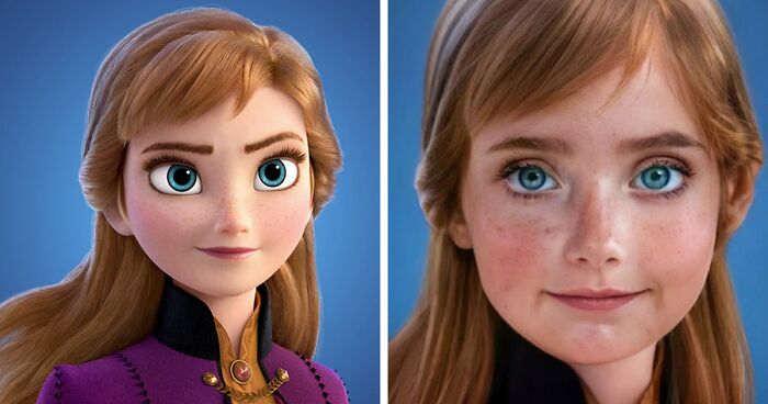 Using Artificial Intelligence, I Recreated 13 Popular Disney Princesses ...