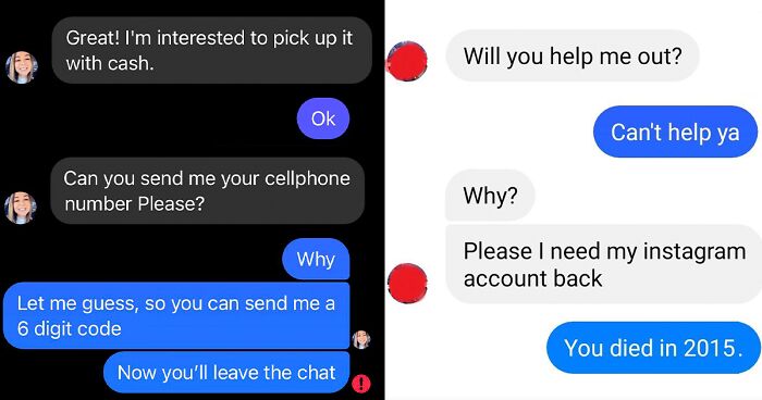 30 Of The Funniest Conversations People Have Had With Scammers (New Pics)