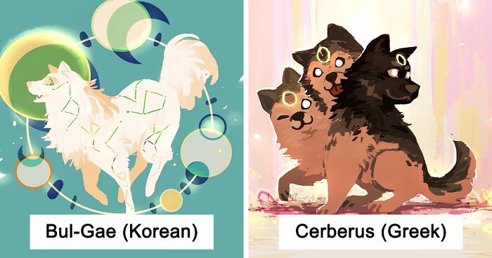 Artist Illustrated Magical Animals From Japanese, Hindu, Norse And ...