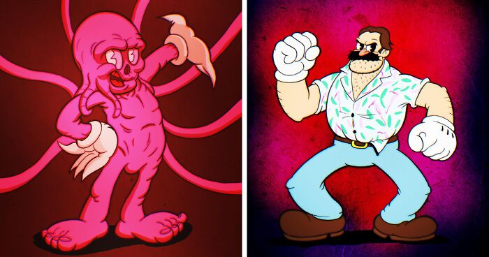 Artist Renders Popular Cartoon And TV Show Characters In The Aesthetics ...