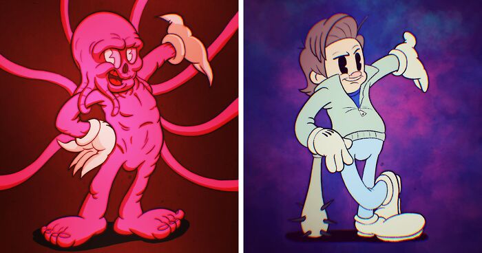 Artist Renders Popular Cartoon And TV Show Characters In The Aesthetics ...