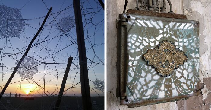 I Cover The Streets With My Art, And Here Are My 30 Lace Artworks (New ...