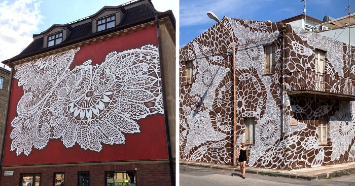 I Cover The Streets With My Art, And Here Are My 30 Lace Artworks (New ...