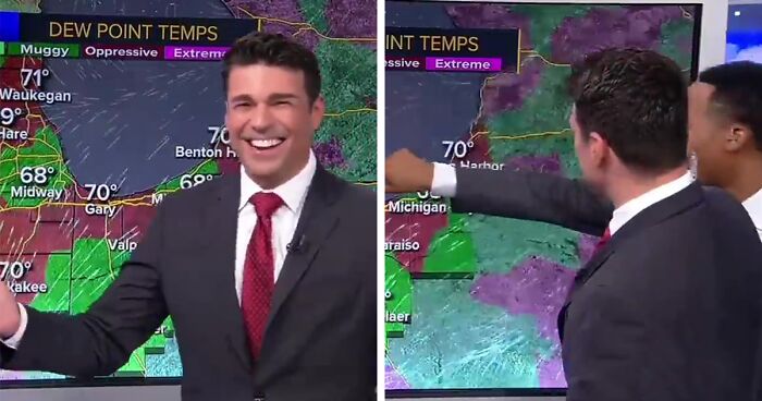 Weatherman Stunned To Discover His TV Is A Touch Screen, And The ...