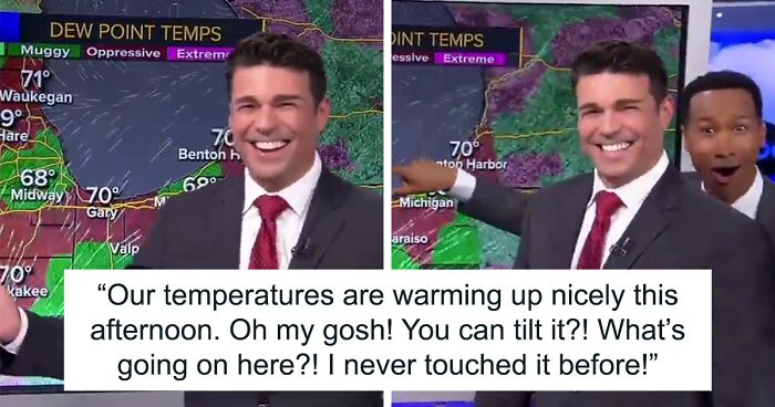 Weatherman Stunned To Discover His TV Is A Touch Screen, And The ...