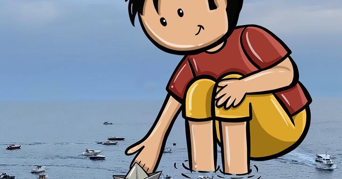 This Artist Drew These 39 Illustrations And They Interact With Everyday ...