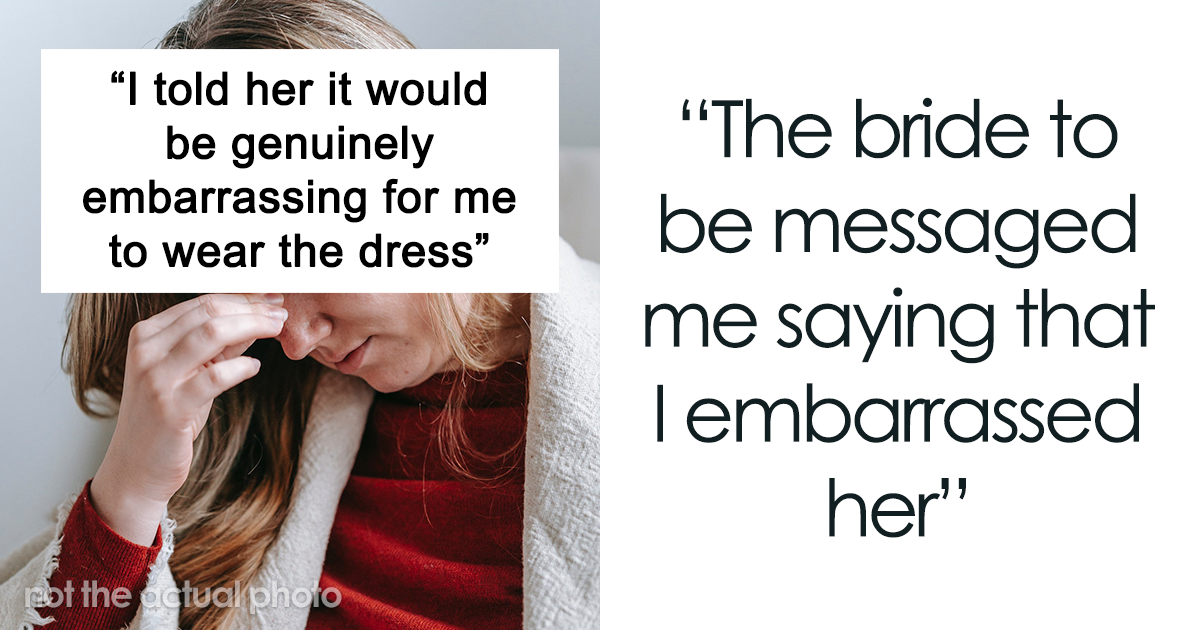 “It Would Be Genuinely Embarrassing For Me To Wear The Dress”: Bride ...