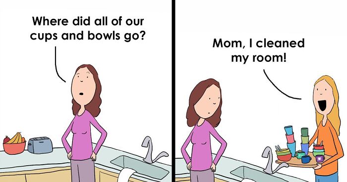 30 Cartoons Illustrating What Being A Parent Is Really Like By Hedger ...