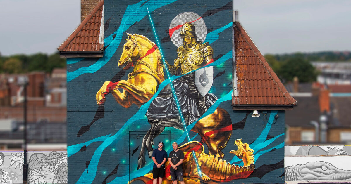 We Painted This Giant Mural In London (12 Pics) | Bored Panda