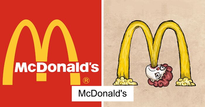 I Tried To Imagine How Logos Of Popular Brands Would Have Looked If ...