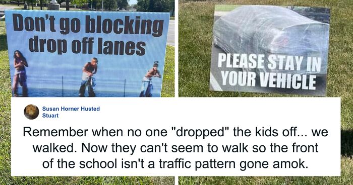 7 Funny Drop-Off Lane Signs Put Up By This Elementary School Are ...