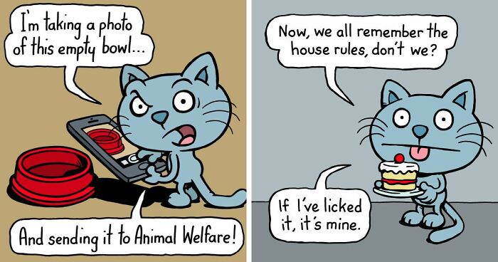 These One-Panel Cat Comics By Anthony Smith Purrfectly Capture What ...