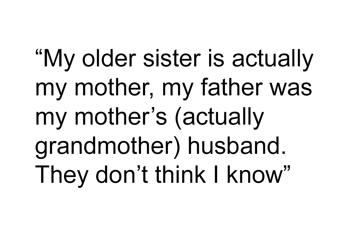 40 Strange And Juicy Family Secrets These People Uncovered | Bored Panda