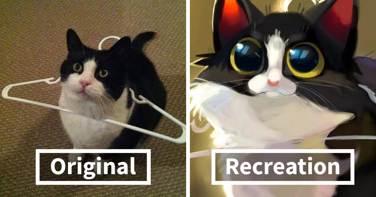 “Mr. Lucifer” Turns Funny Animal Pics Into Adorable Drawings, And Here ...